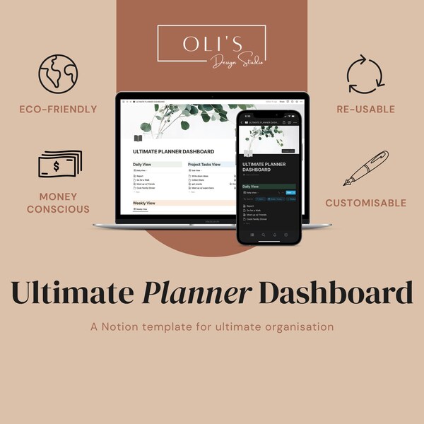 Editable Weekly Dashboard Planner - Etsy