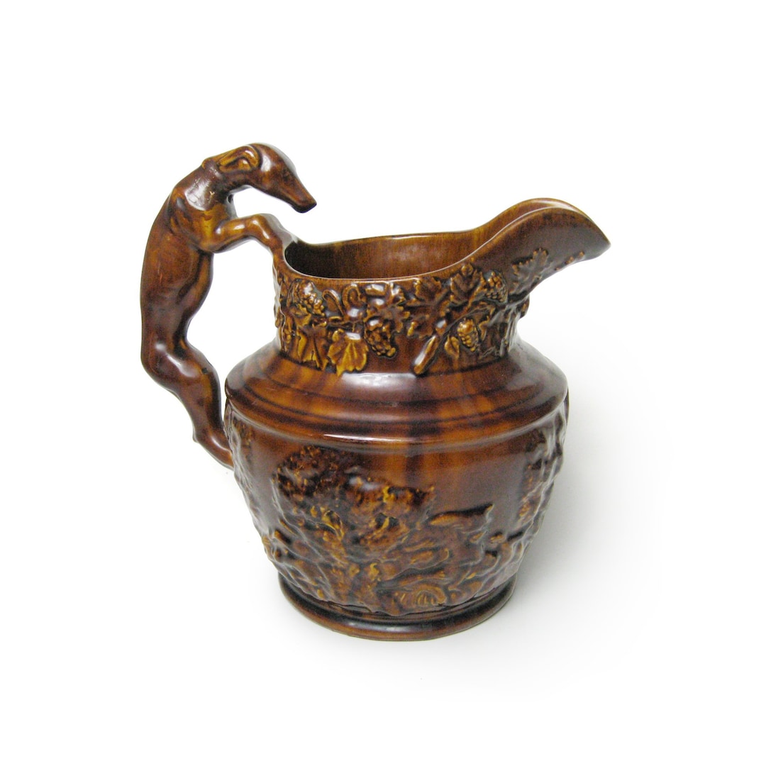 HARKER & TAYLOR Hound-handled Pitcher - Ohio - 1847-51 - Etsy