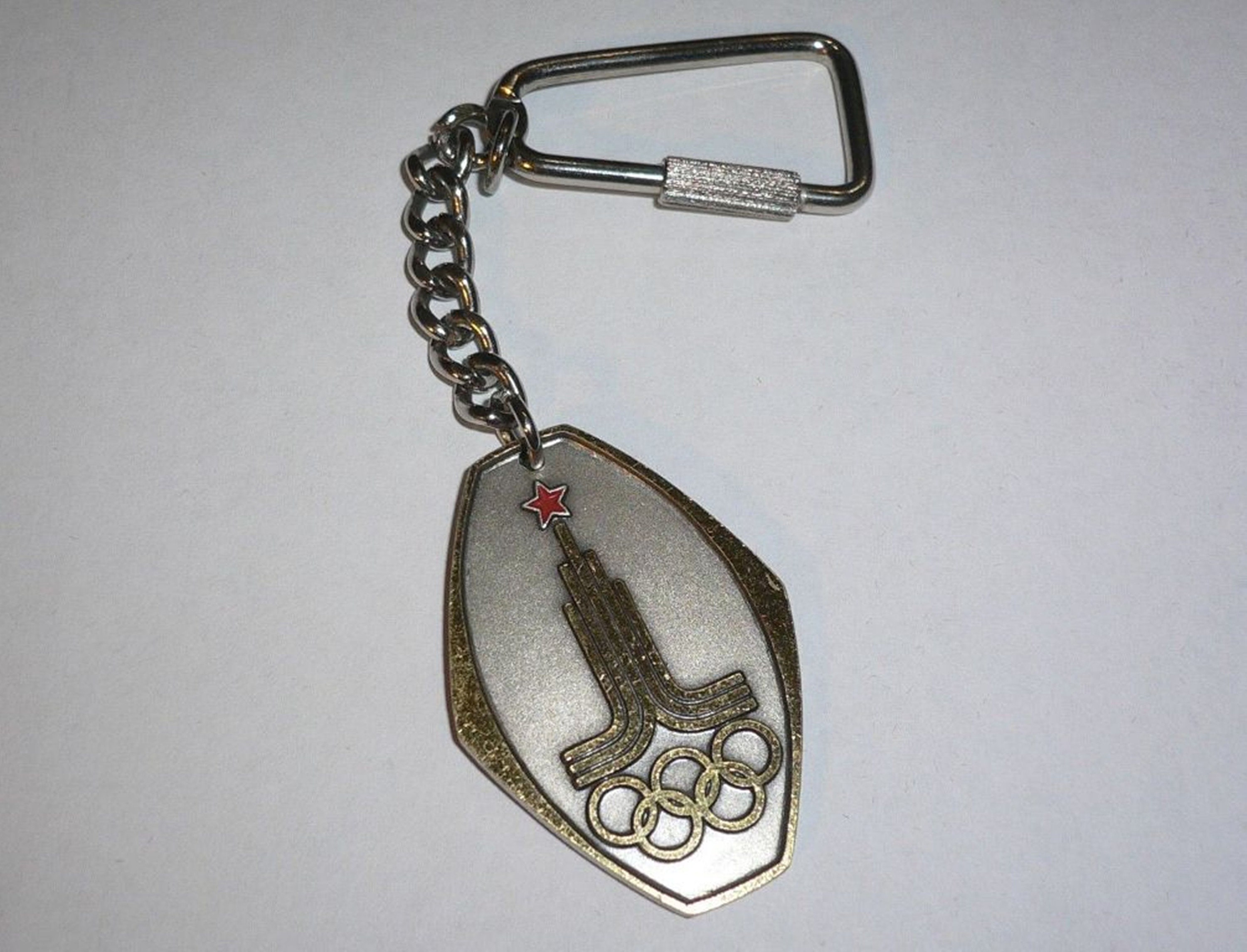 1980 OLYMPIC GAMES Moscow USSR Keychain Moscow Olympic Emblem by ...