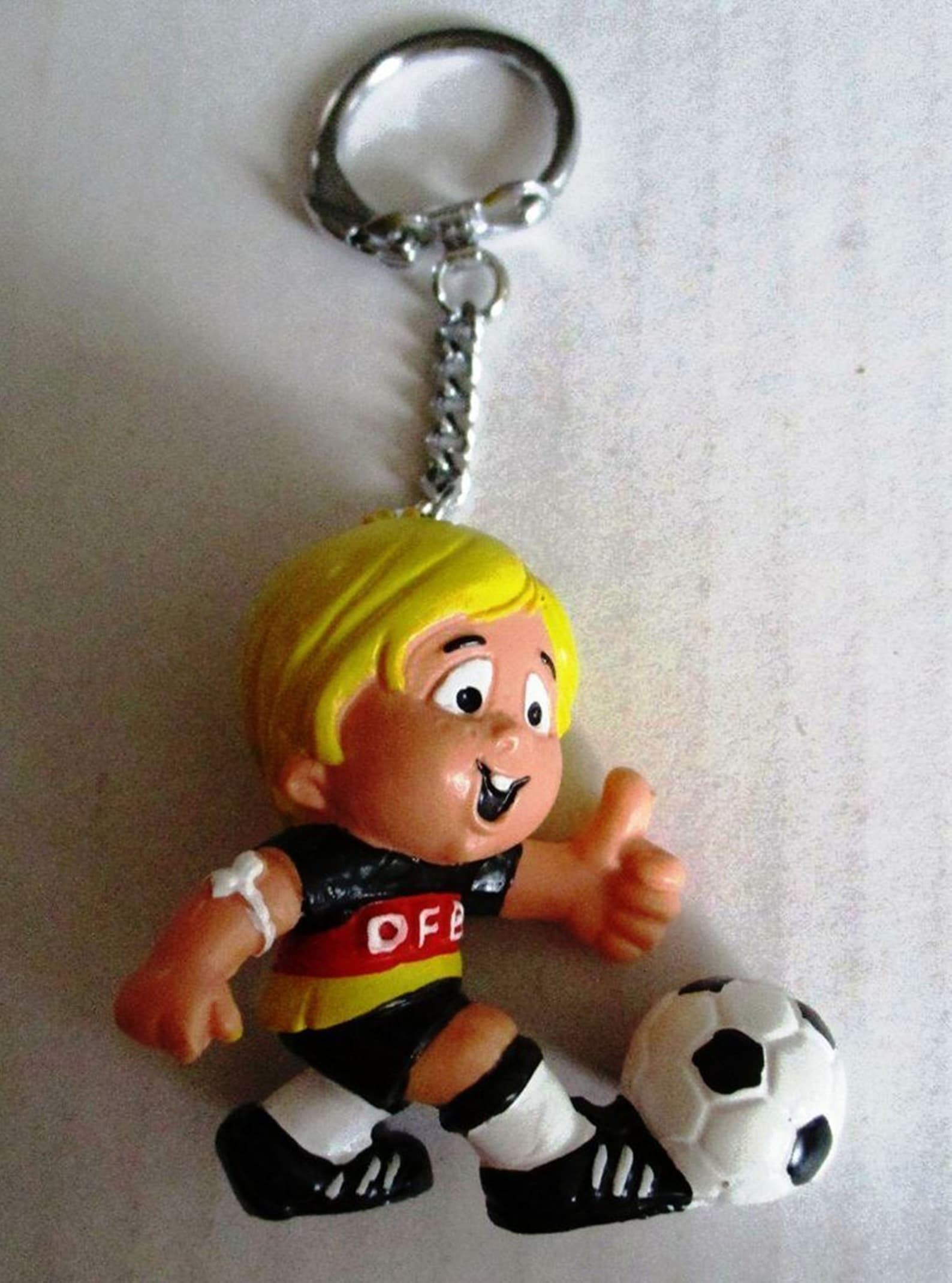 1982 FIFA World Cup Football Soccer Germany MASCOT Fritzchen Keychain ...