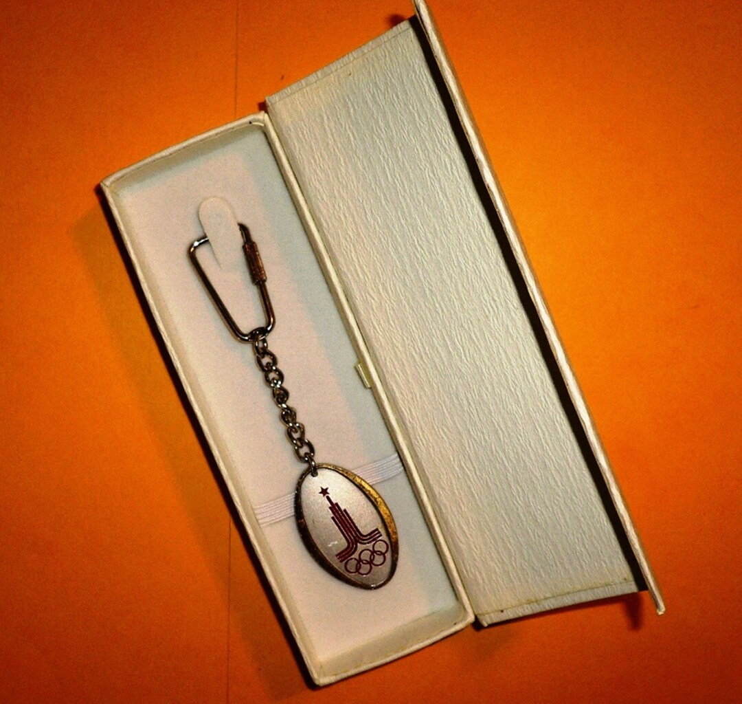 1980 OLYMPIC GAMES Moscow USSR Keychain Moscow Olympic Emblem by ...