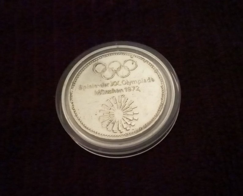1972 Olympic Games Munich XX Summer Olympic Games Silver Medal Coin ...