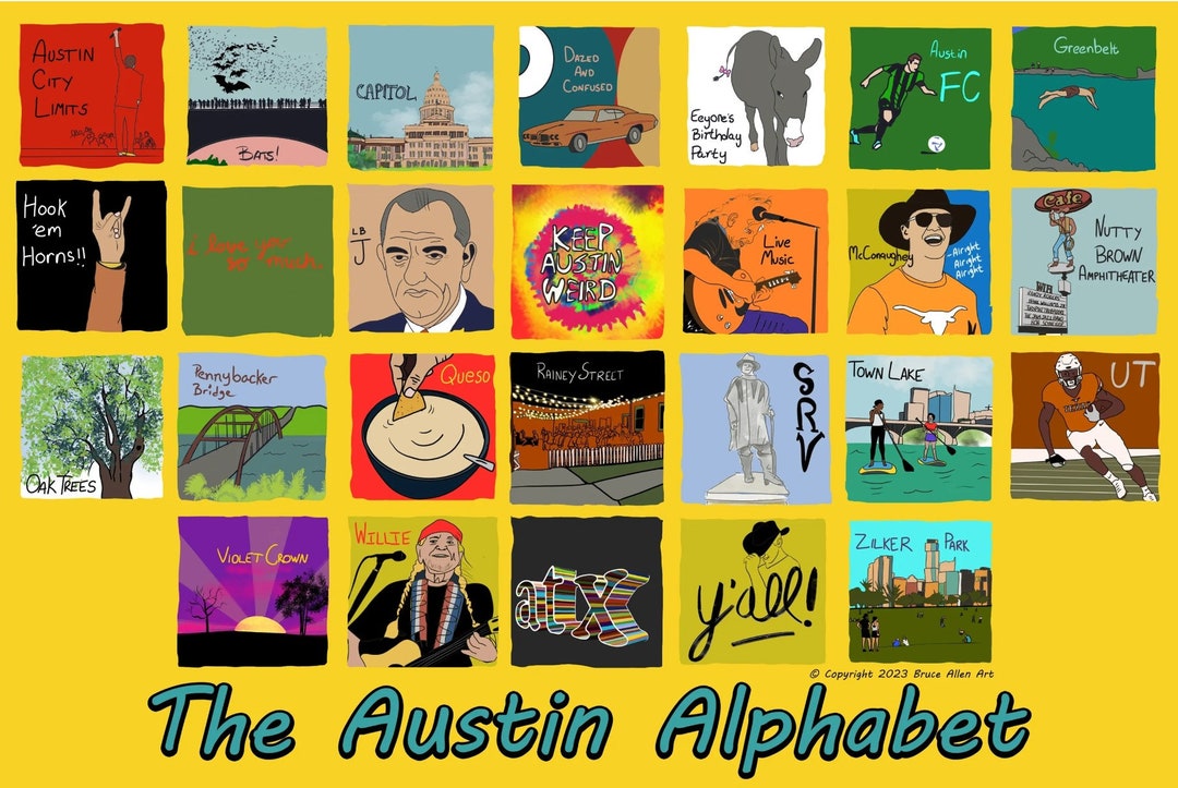 Austin Poster | Austin Souvenir | Austin Gift | Austin Texas| Keep ...