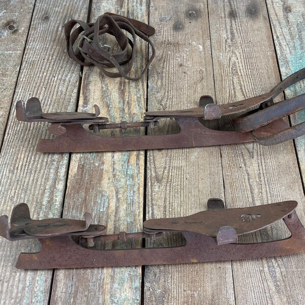 Antique Ice Skates - Etsy