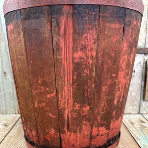 Rustic Old Bucket Antique Sap Bucket Primitive Wooden Bucket Vintage ...