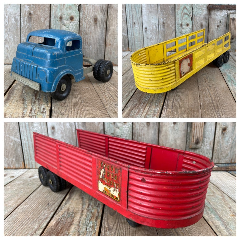 Vintage Structo Mfg. Company Toy Truck and 2 Trailers | Etsy