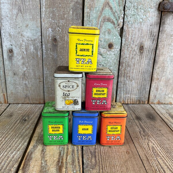 Vintage Tea Tins - Etsy