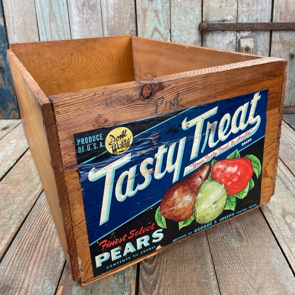 Old Wood Crate - Etsy