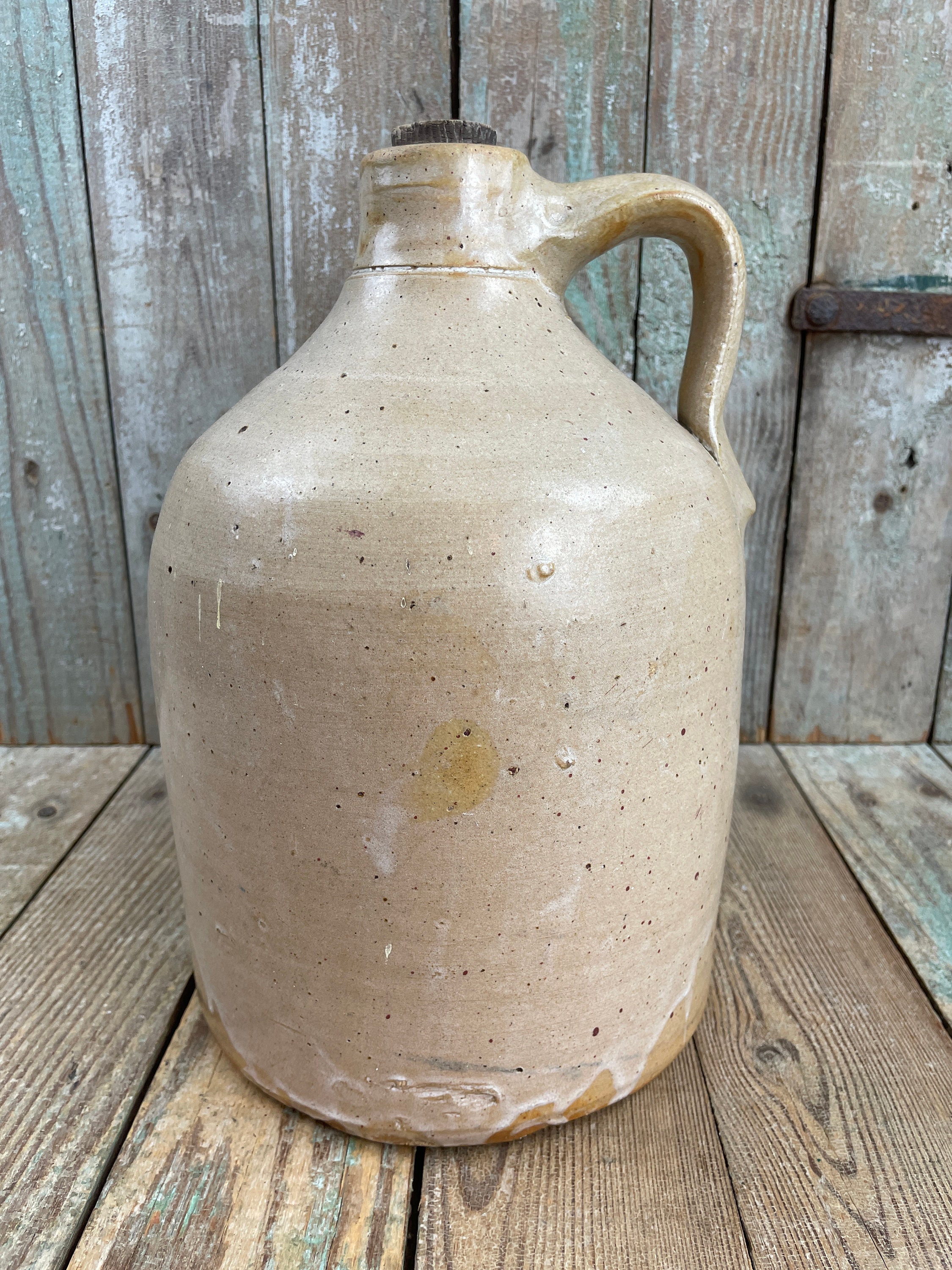 Old Whiskey Jug Vintage Salt Glazed Jug Vintage Decor - Etsy
