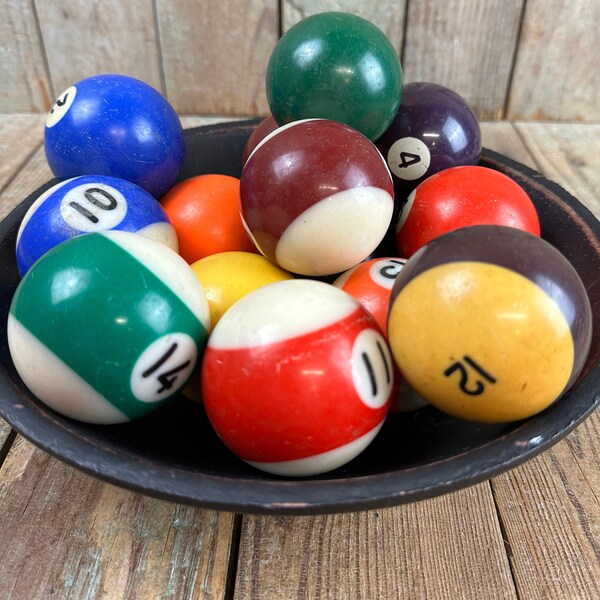 Antique Pool Balls - Etsy