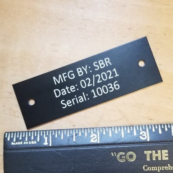 Custom Engraved Aluminum Plates - Etsy