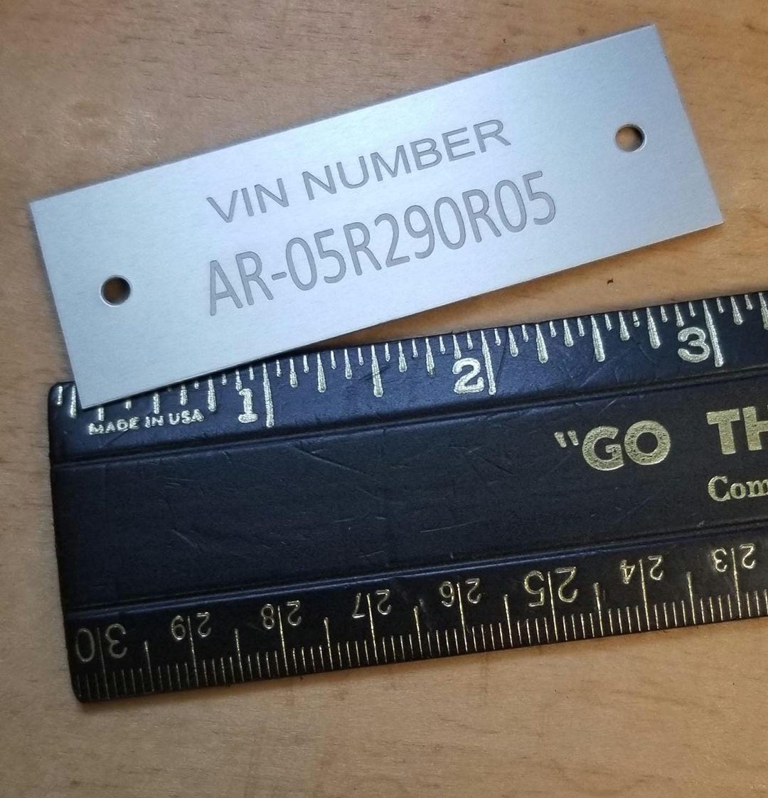 Custom Engraved Aluminum Plates - Etsy