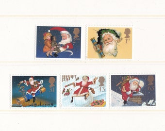 Santa claus stamps | Etsy