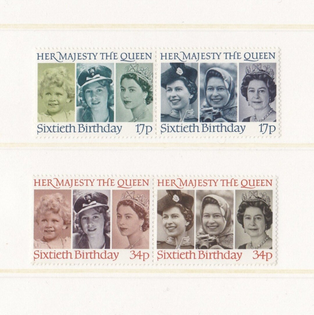 1986: Queen Elizabeth II 60th Birthday Unmounted Mint Vintage Postage ...