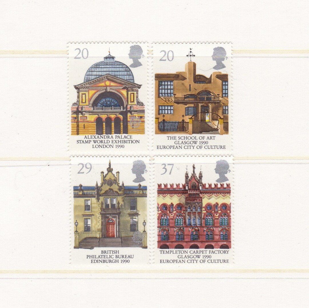 1990 European City of Culture Glasgow, Edinburgh, London Mint Unused ...