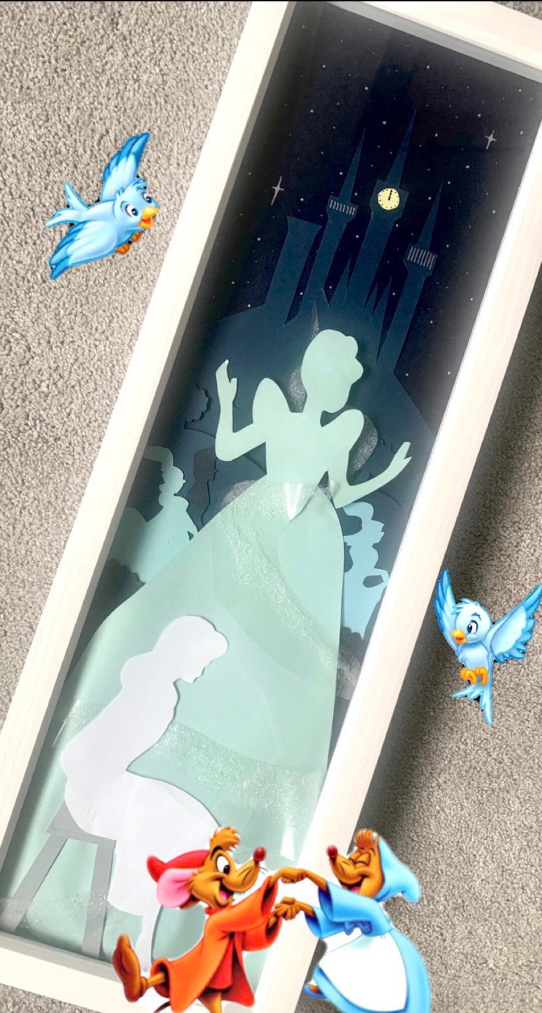 Disney Cinderella Ever After Shadowbox Frame - Etsy Sweden