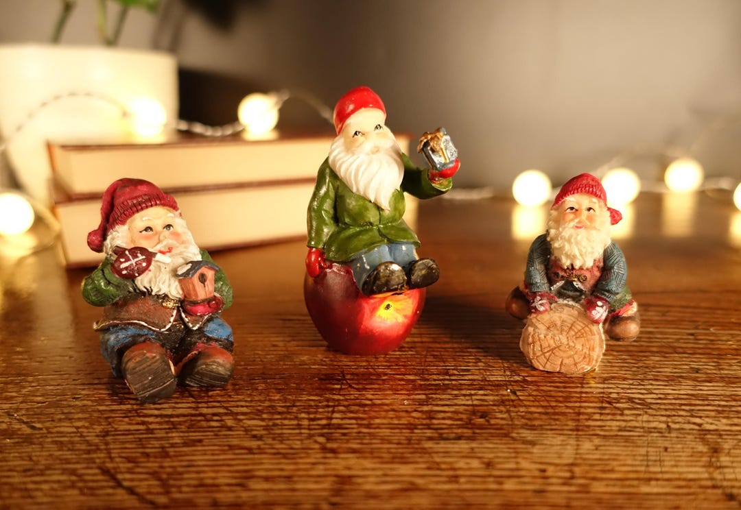 Vintage Hedlund Santa Gnome Figurine: Norwegian Christmas Decor - Etsy