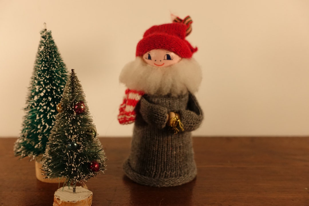 Vintage Swedish Tomte Gnome Troll Elf Christmas Wood Figurine Handmade ...
