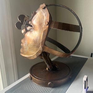 Captivating 10-inch Hand-painted Torture Mask on Stand: - Etsy