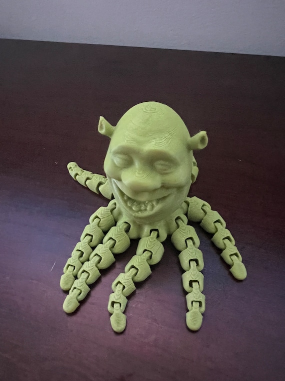 3d Printed Shrek Octopus - Etsy