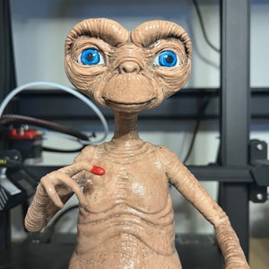 Captivating Hand-painted E.T. 3D Printed Figures Choose Your Size for ...