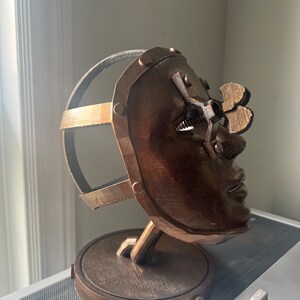 Captivating 10-inch Hand-painted Torture Mask on Stand: - Etsy