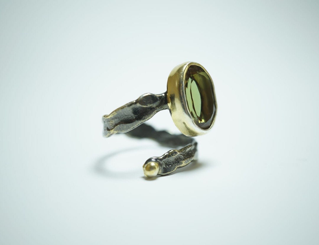 Color Changing Stone Ring Adjustable 925k Sterling Silver Solid Antique ...