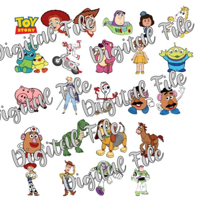 Toy Story Digital File, for Cricut and Silhouette, for Cutting and ...