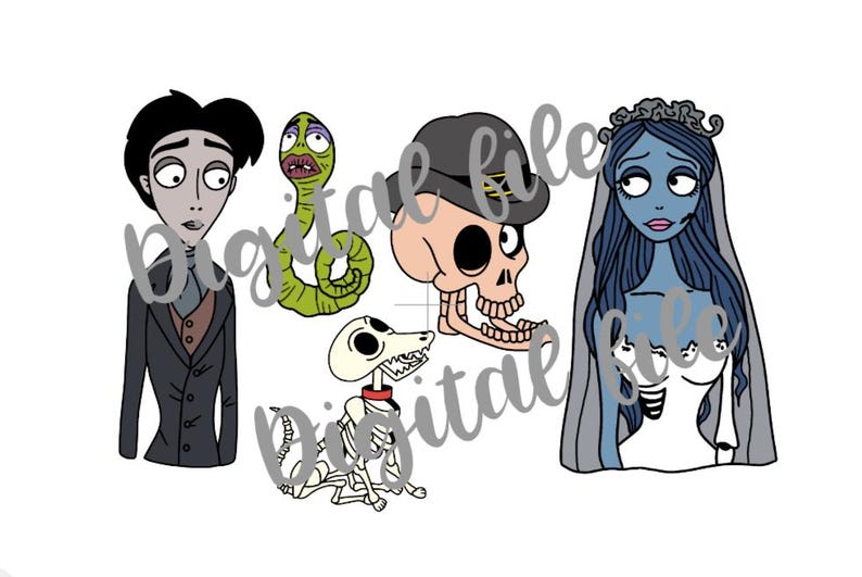 Corpse Bride Characters Digital File - Etsy