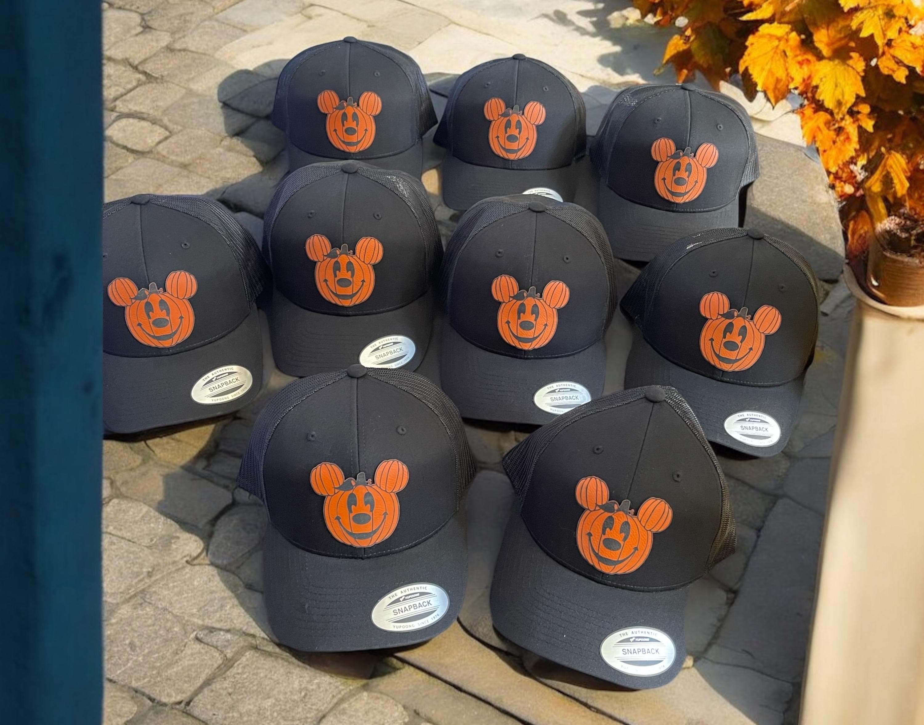 Disney Trucker Hat, Mickey Pumpkin Hat, Mickey Mouse Hat, Disneyland ...