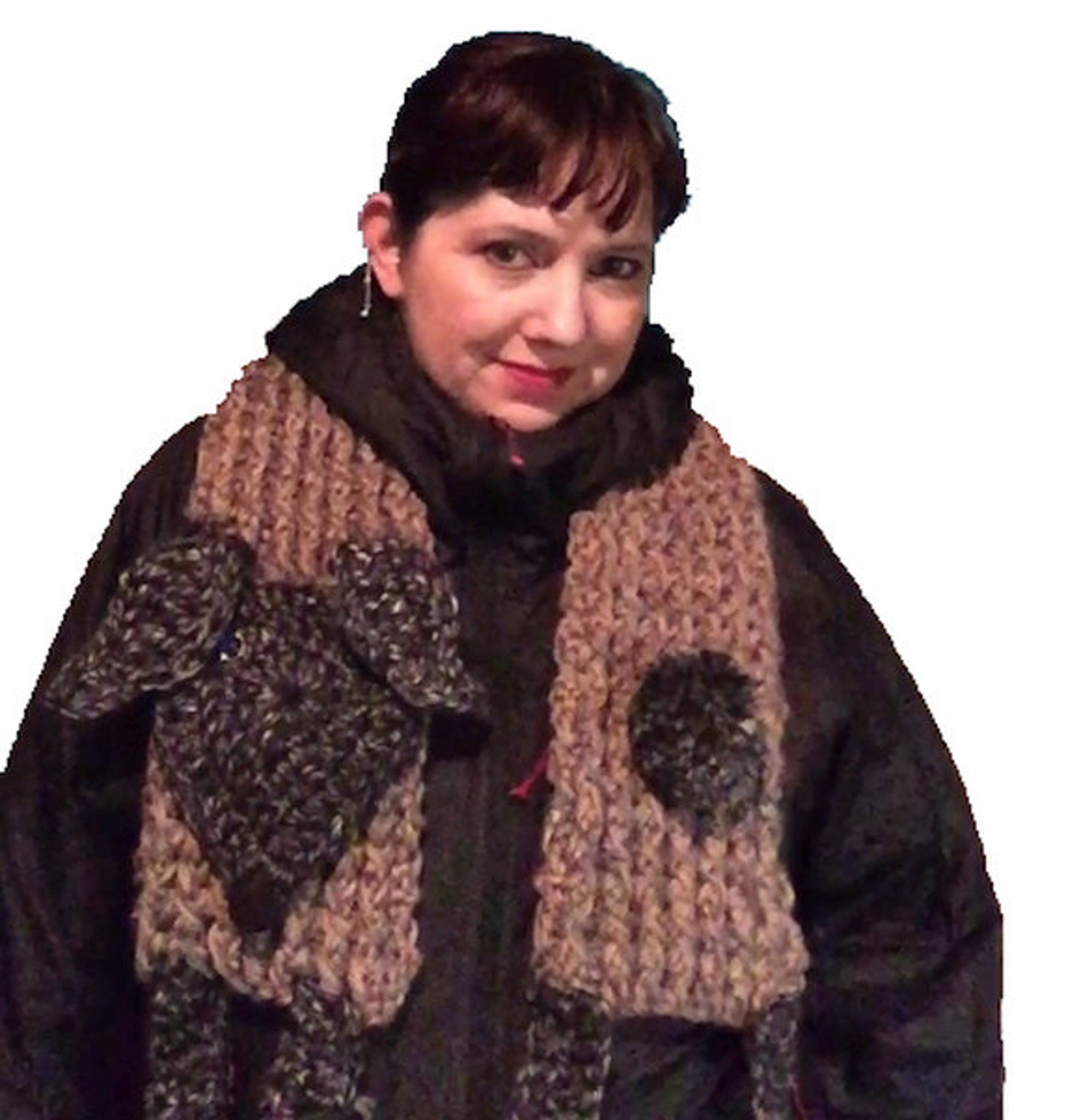 CROCHET PATTERN Siamese Sable Bunny Rabbit Scarf - Etsy Israel