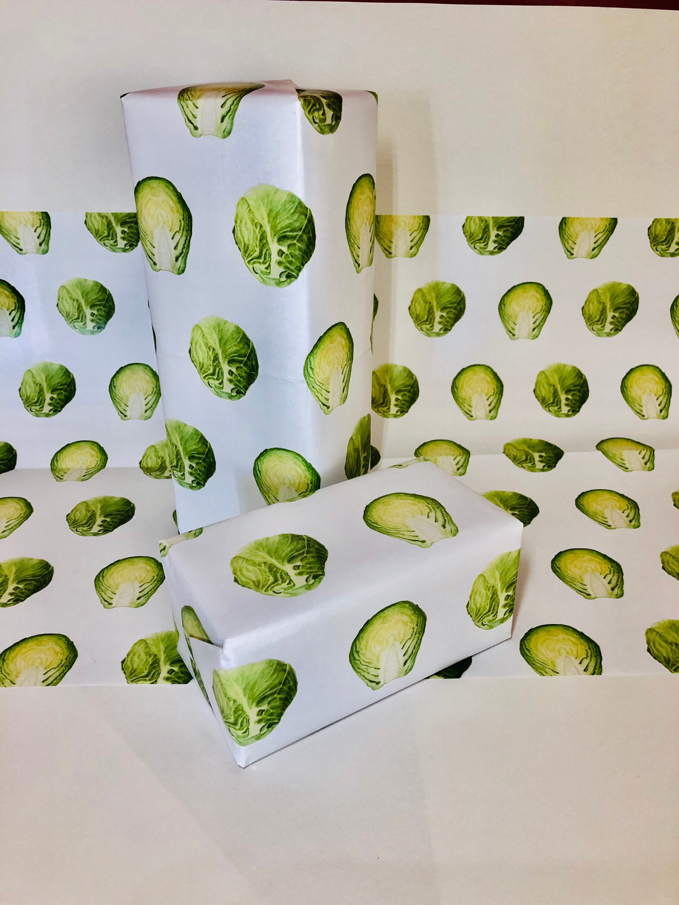Brussel Sprout Wrapping Paper. - Etsy