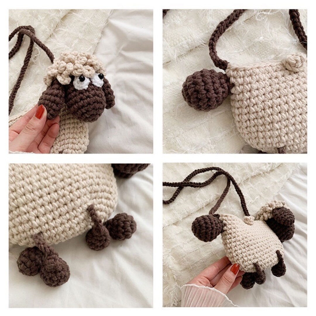 Hand-crochet Sheep Bag, Very Beautiful Wide Form, Mini Sheep Bag ...