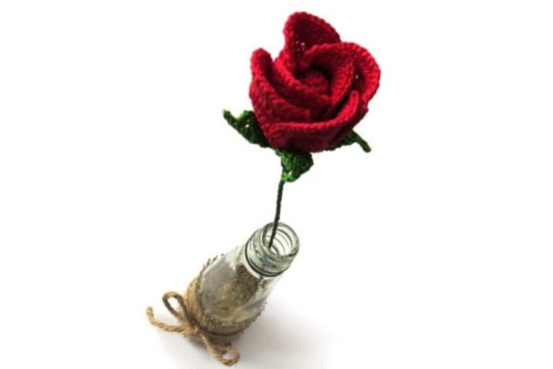 Crochet Pattern Rose, Amigurumi Pattern PDF File, Handmade Rose for ...