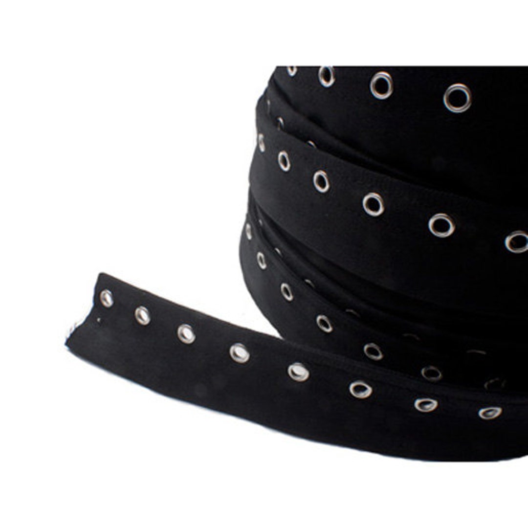 Eyelet Tape Black Coutil - by the Yard - Corset Making Supplies - Etsy