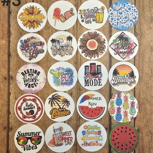 Beach Life/summer/lake Life/river Car Freshie Cardstock Rounds - Qty ...