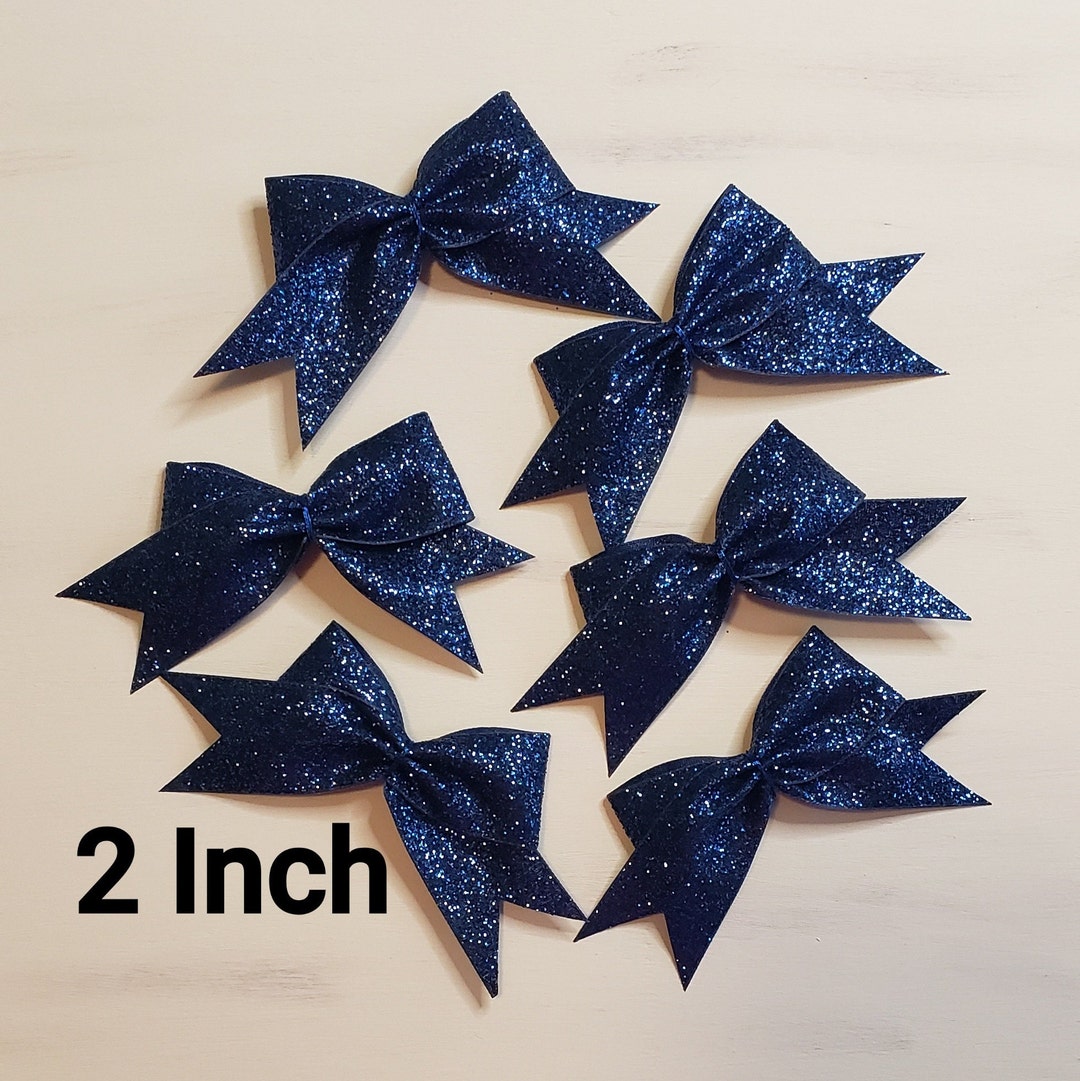 Blue Glitter Bows/freshy Bows/craft Bows/2 or 3 Inch Bows - Etsy