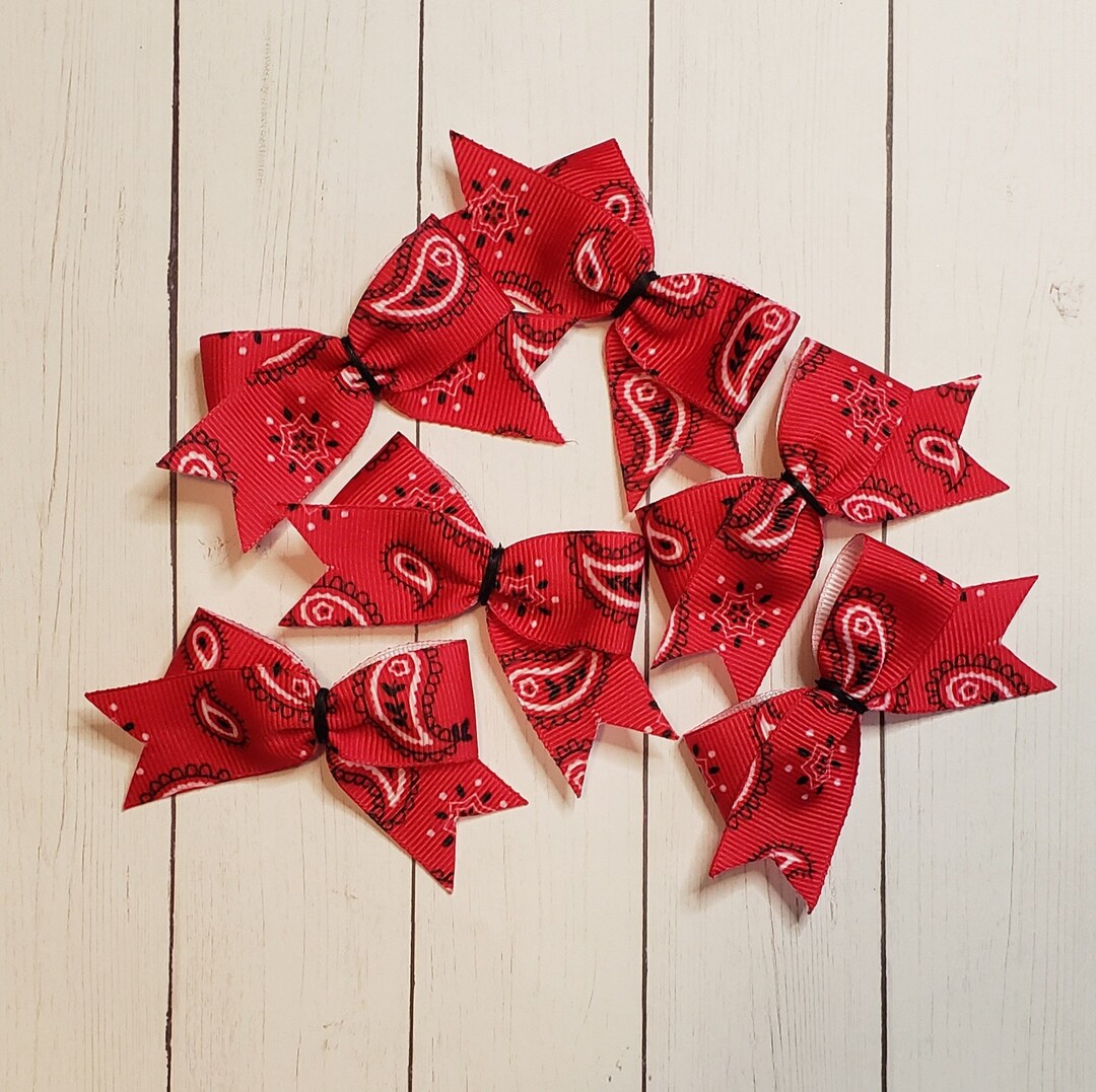 Bandana Bow/freshy Bows/craft Bows/2 or 3 Inches - Etsy