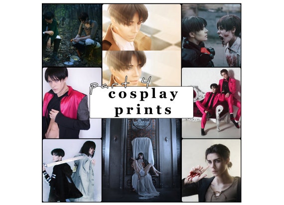Cosplay prints posters for wall Shingeki Levi Eren Riren Ereri | Etsy