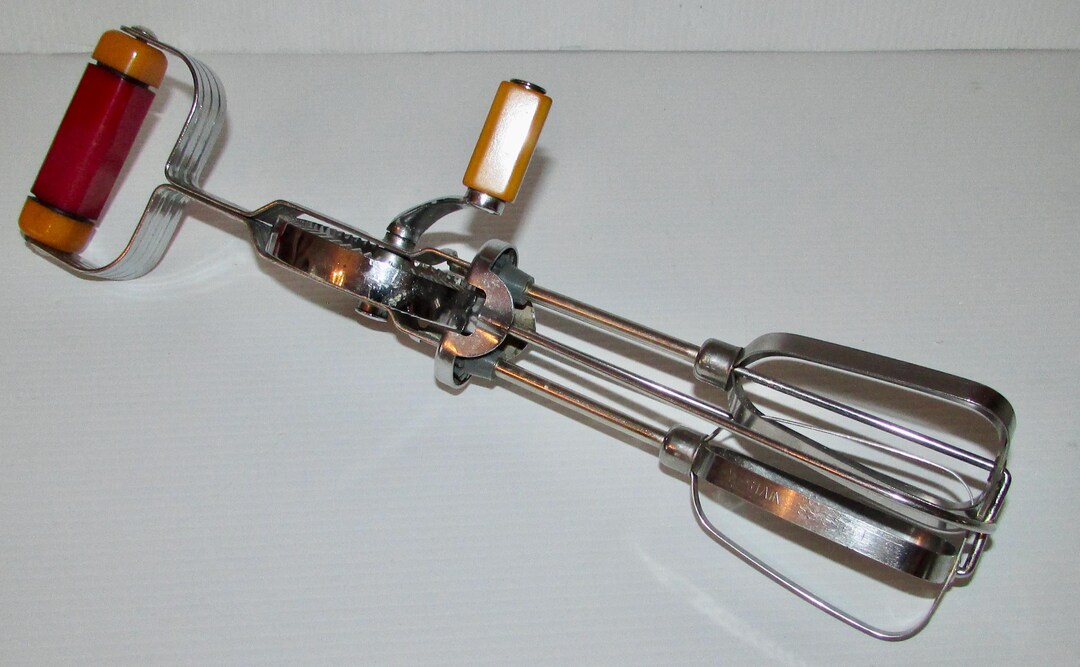 Vtg Beautiful Art Deco and Stainless Bakelite Egg Beater USA - Etsy