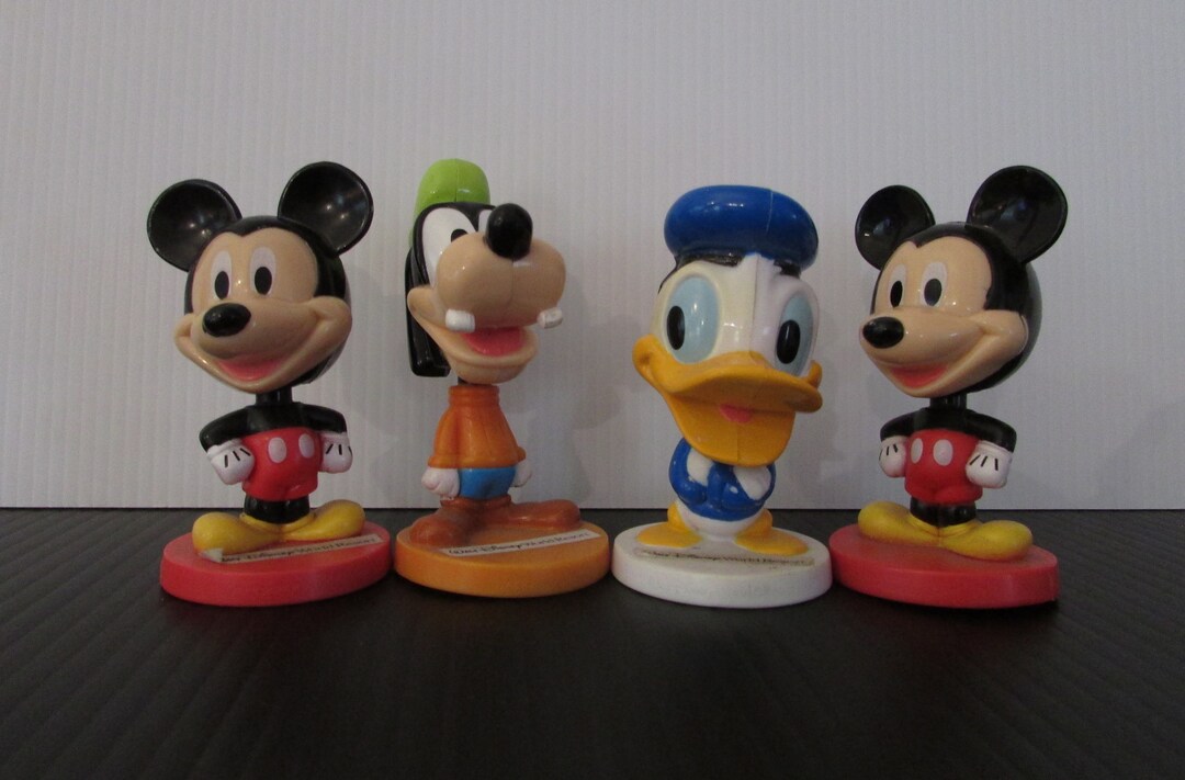 Beautiful Group of 4 Disney Bobbleheads KELLOG CANADA INC. Collectible ...