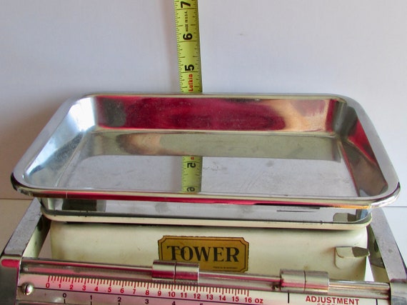 Vtg beautiful TOWER GERMANY counter scale /stainless … - Gem