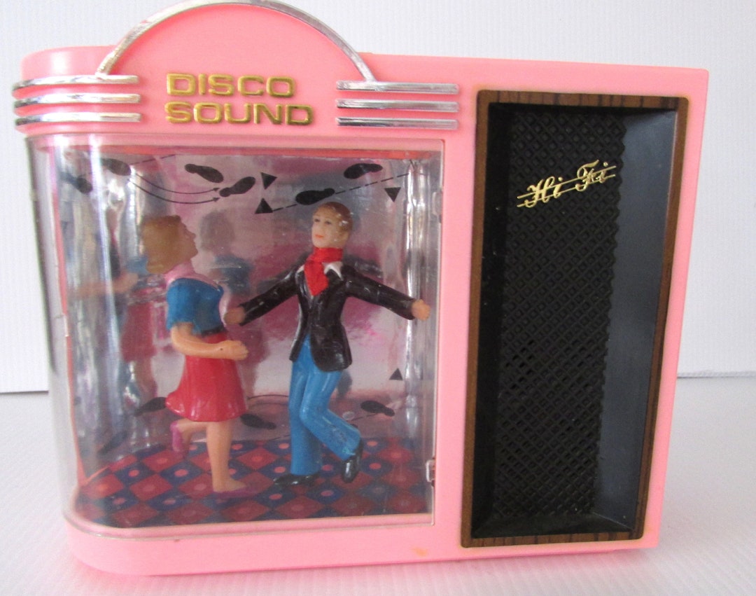 Beautiful Pink DISCO SOUND Collectable Transistor Radio Functional 7" X ...