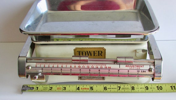 Vtg beautiful TOWER GERMANY counter scale /stainless … - Gem