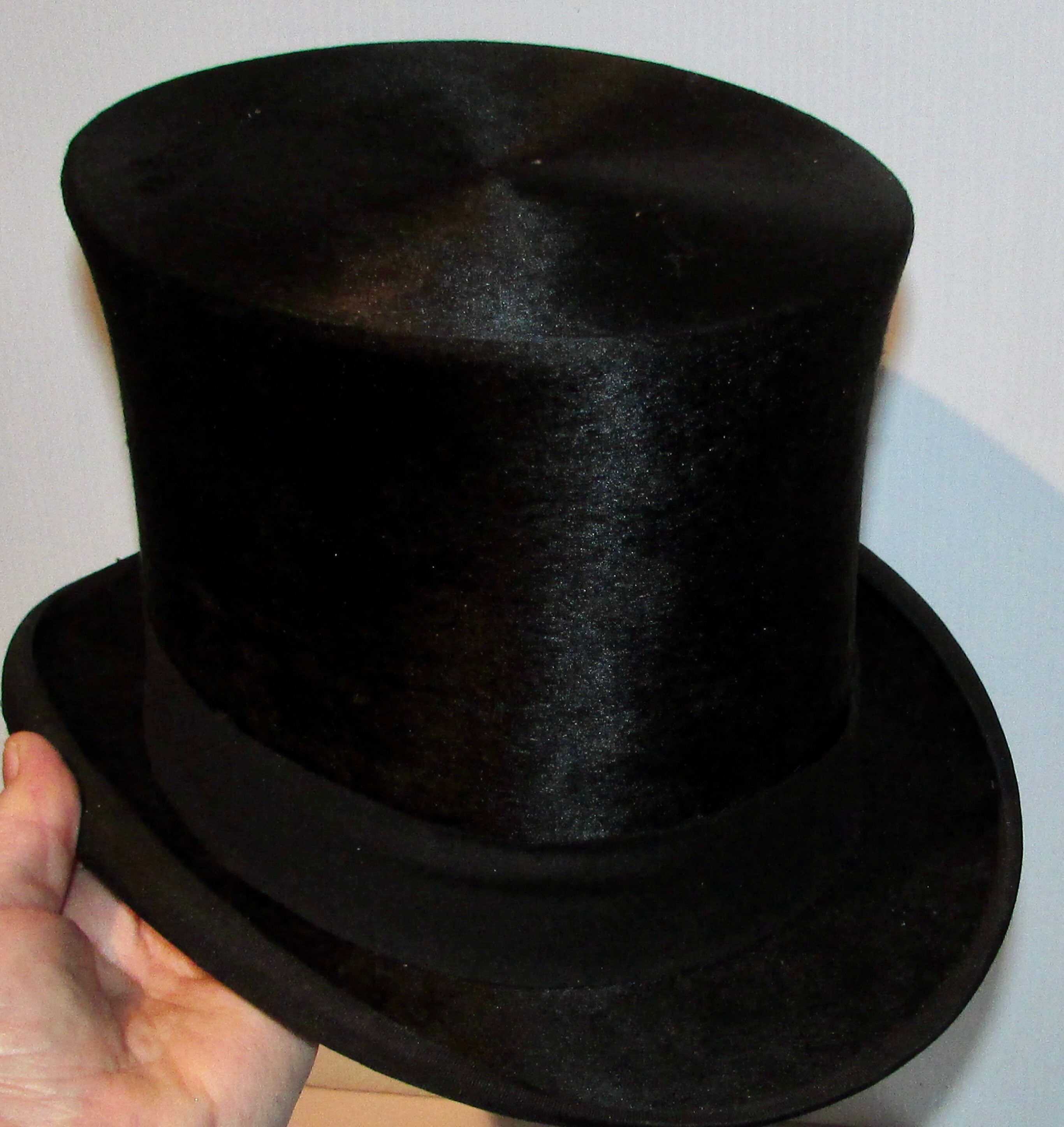 Antique Ceremony, Wedding Chic Black Beaver High Top Hat/très Joli ...
