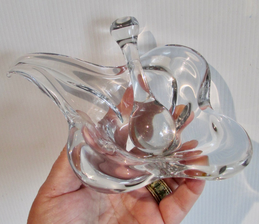 Vintage Superb BAYEL FRANCE Clear Crystal Mortar / Superb BAYEL France ...