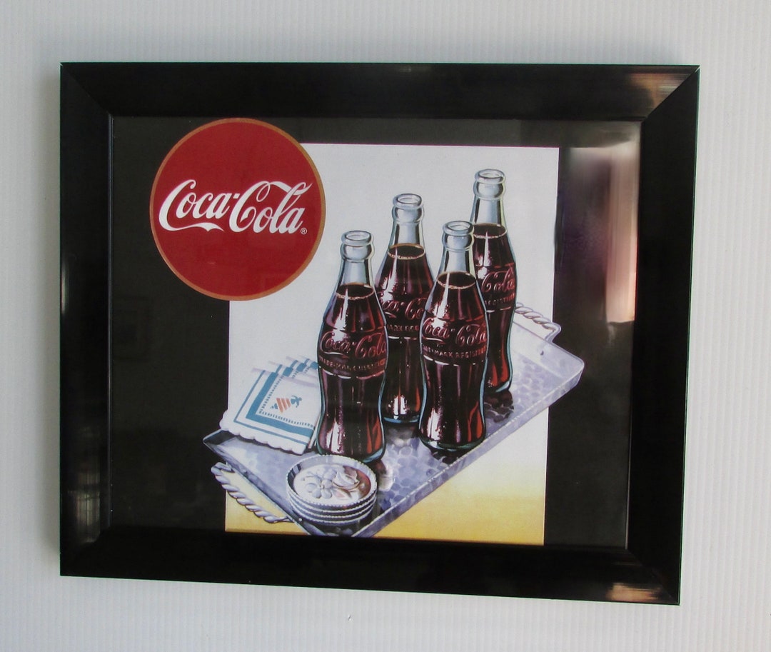 Beautiful Collectable Coca Cola Advertising Publicity Picture Frame ...