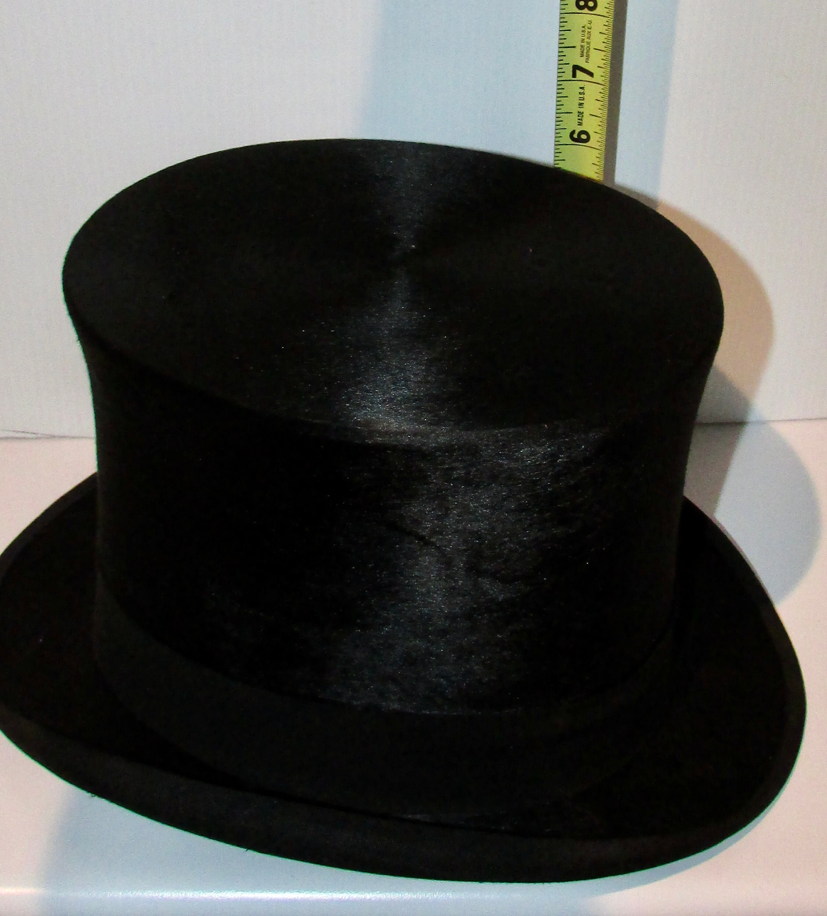Antique Ceremony, Wedding Chic Black Beaver High Top Hat/très Joli ...