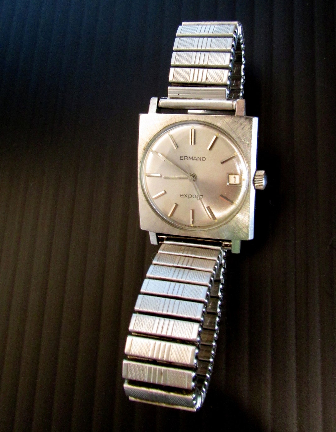 Rare Vintage Collectable Functional Automatic ERMANO EXPO 67 Wrist ...