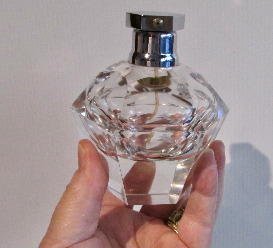 Antique Clear Crystal Atomiser Perfume Bottle (no Squeeze Bulb/puffer ...